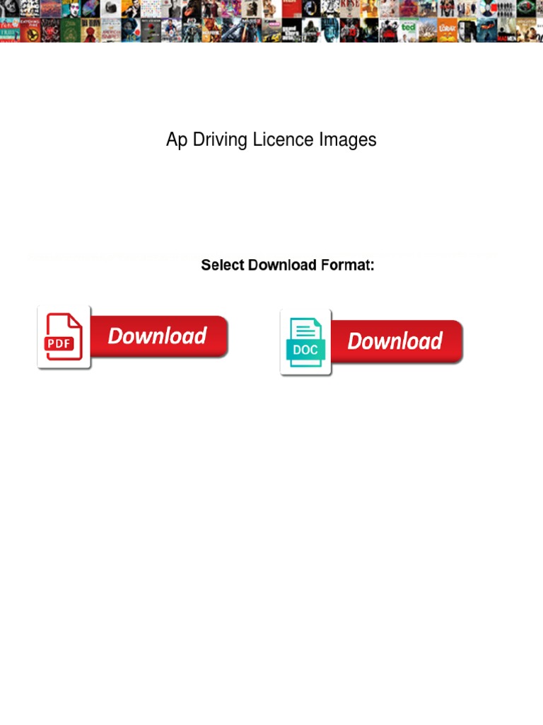 AP Driving Licence Images | PDF