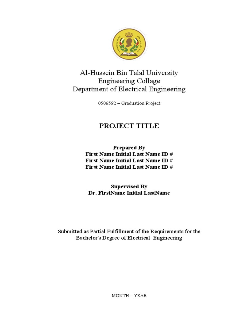 Graduation Project Report Templete-Elect | PDF | Bracket | Citation