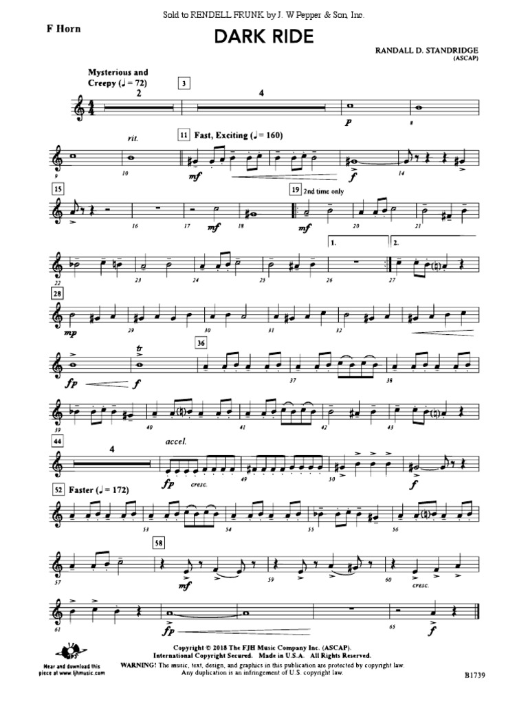 Dark Ride French Horn | PDF