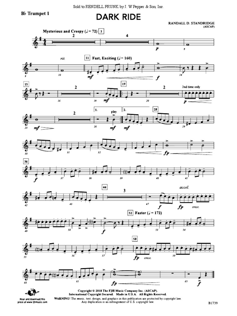 Dark Ride Trumpet 1 | PDF