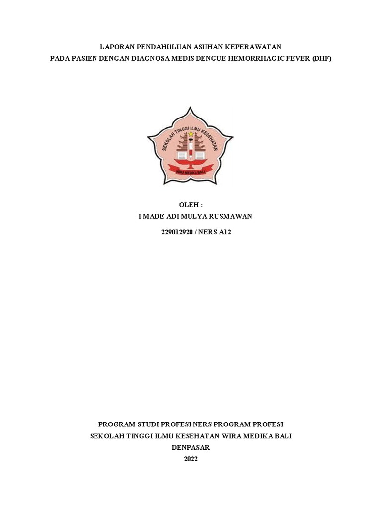 Laporan Asuhan Keperawatan DHF Anak | PDF | Sains & Matematika