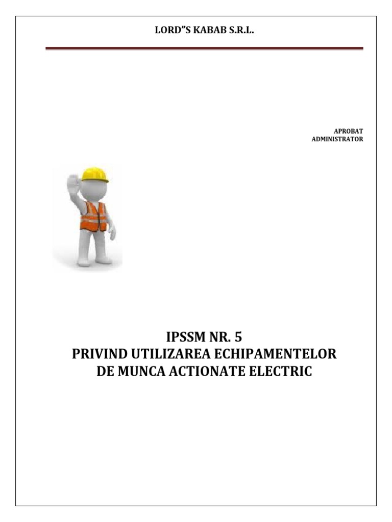 Ipssm Nr. 5 - Electrosecuritate | PDF