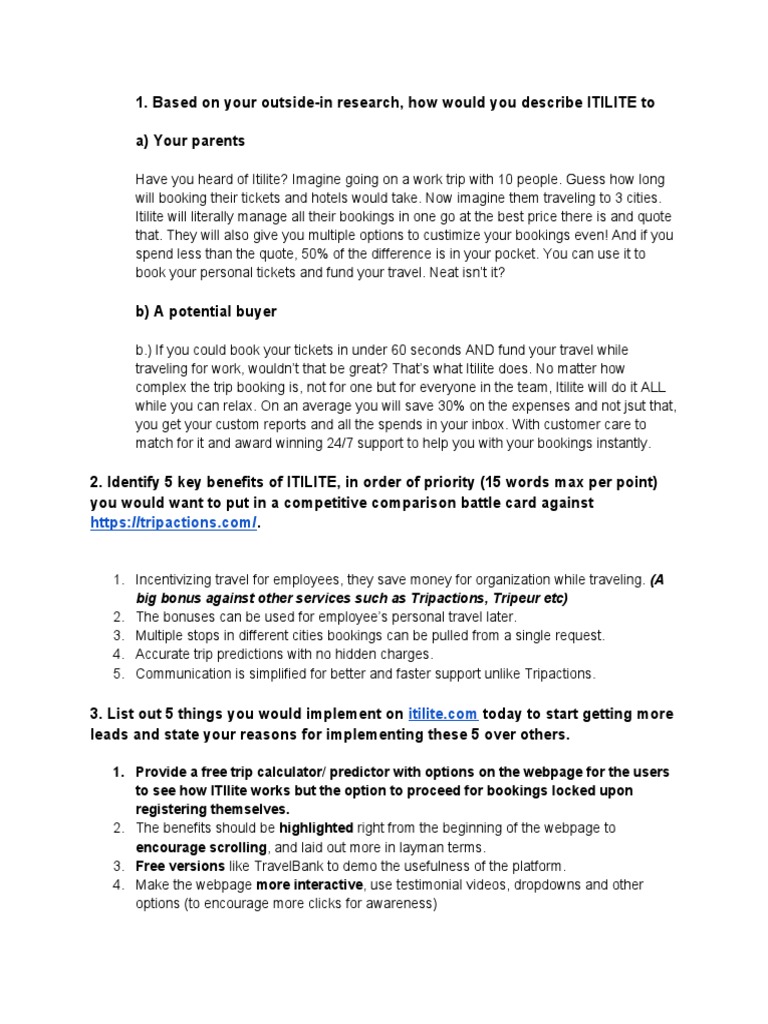 ITIlite Assignment ProductMarketingInternship ShivaSingh 11thoct2022 ...