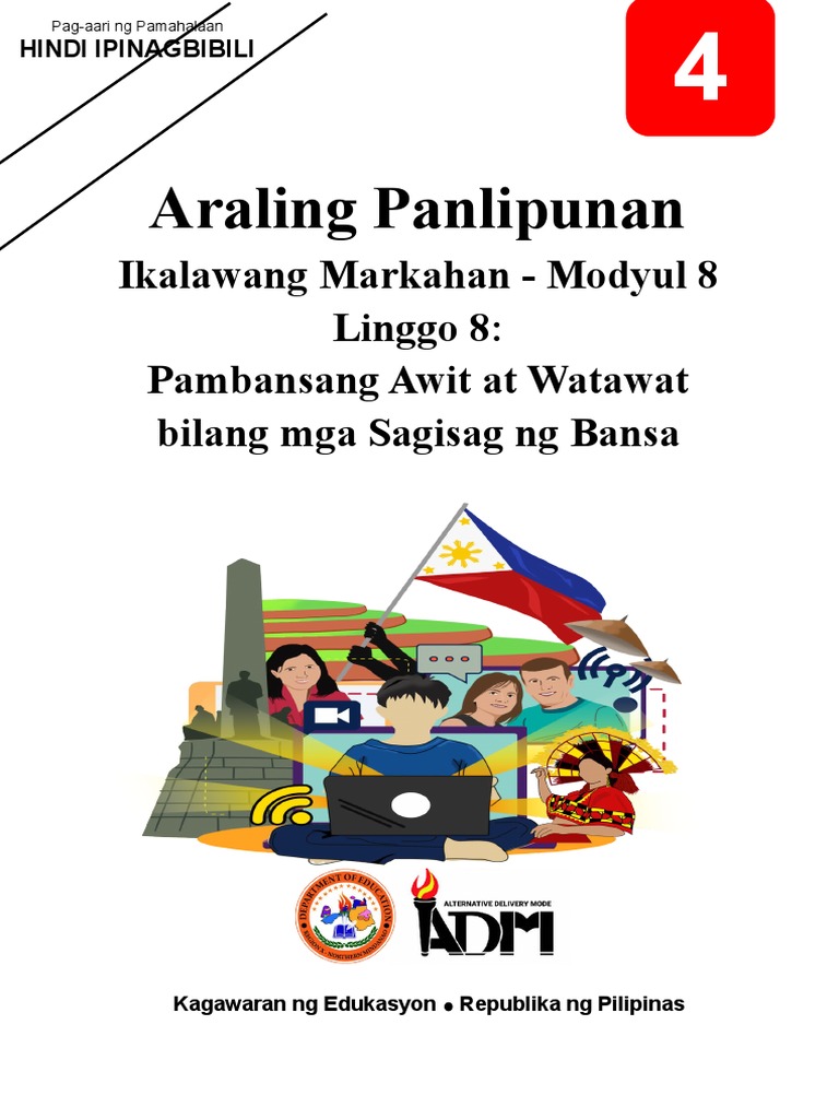 AP4 - q2 - Mod8 - Pambansang Awit at Watawat Bilang Mga Sagisag NG Bansa - v2 | PDF