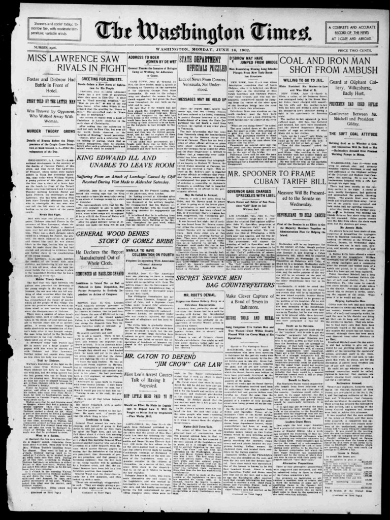 June 1902 News Highlights | PDF