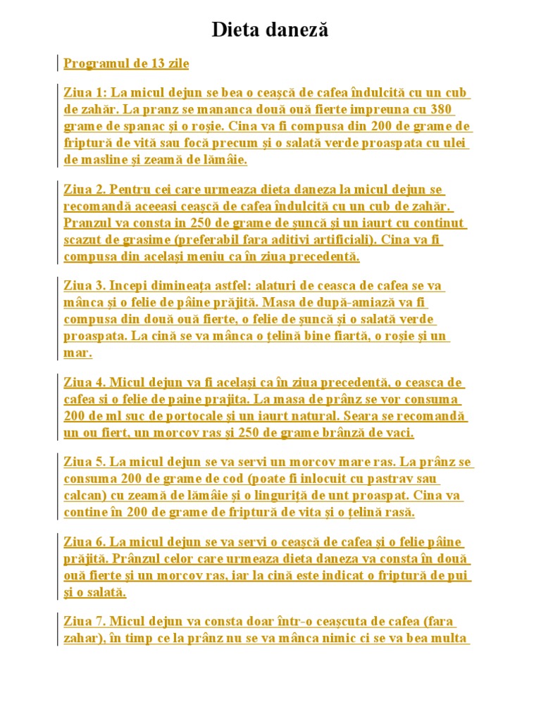 Dieta Daneză | PDF
