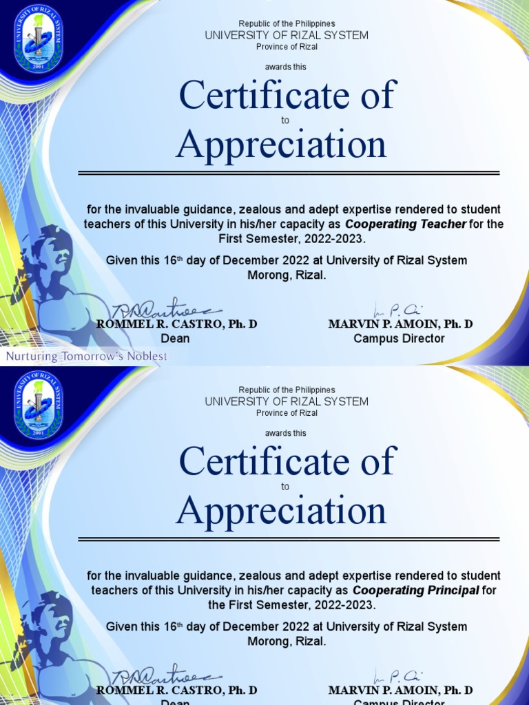 Cooperating Teachers Certificate | PDF