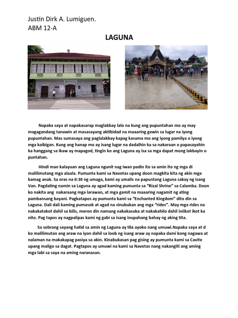 Lakbay Sanaysay | PDF