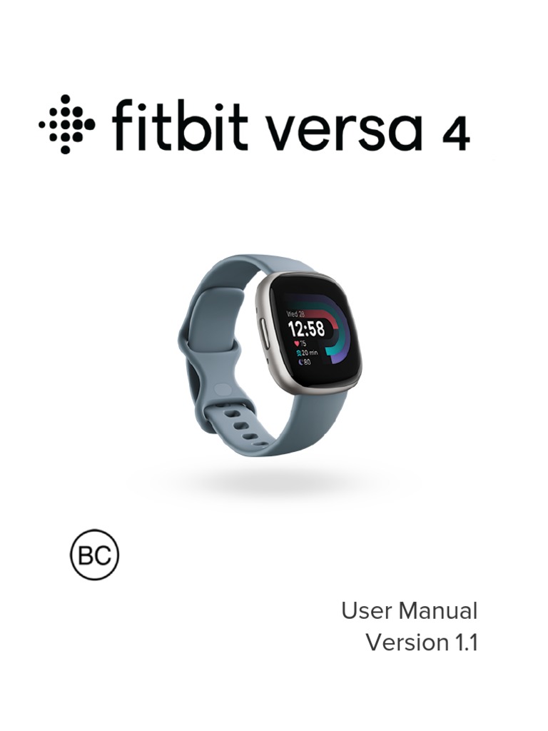 Manual Versa 4 en US | PDF | Fitbit | Sleep