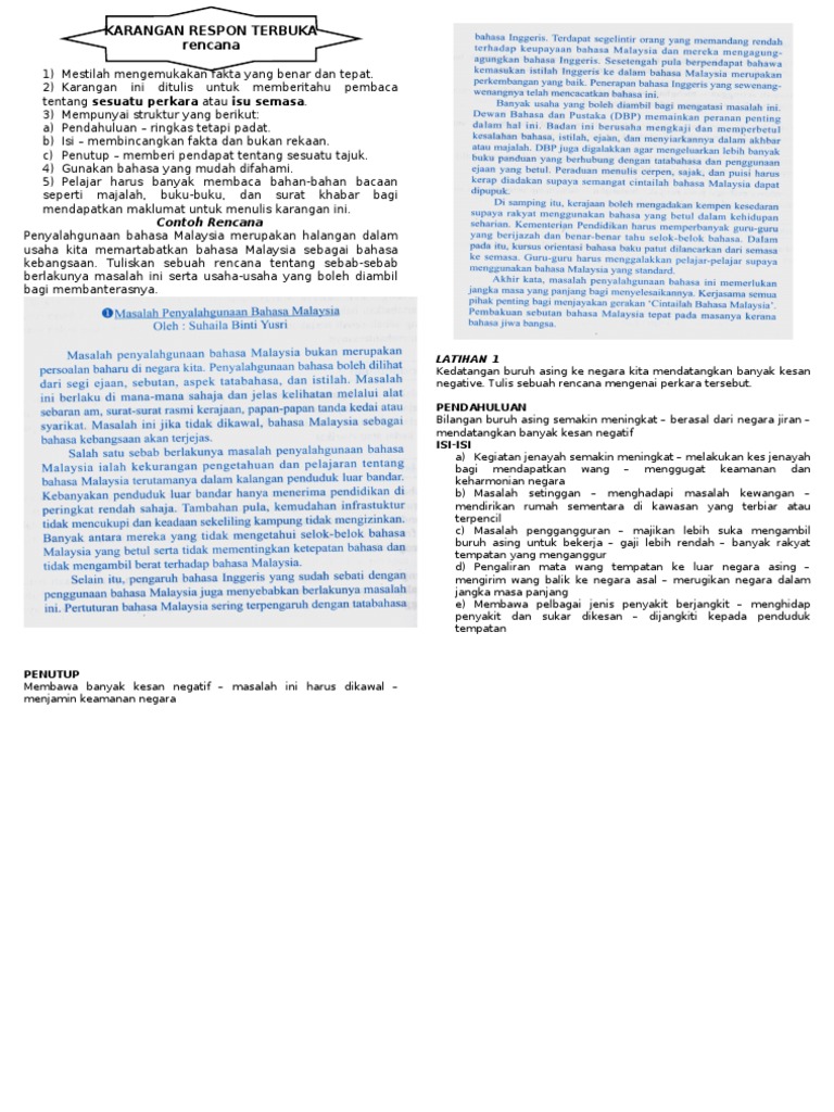 Karangan Rencana | PDF