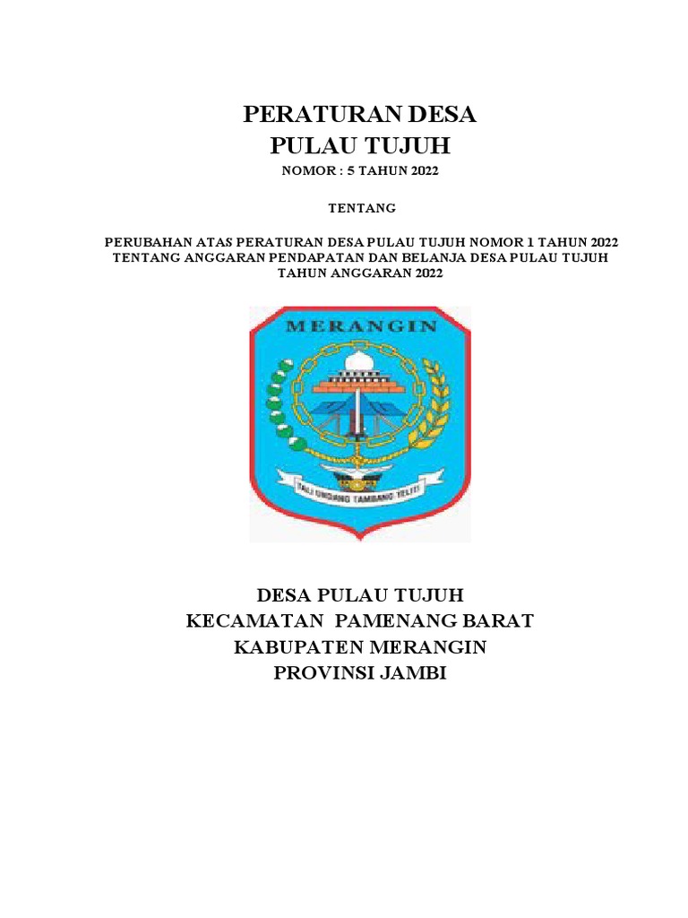 Sampul Apbdes | PDF
