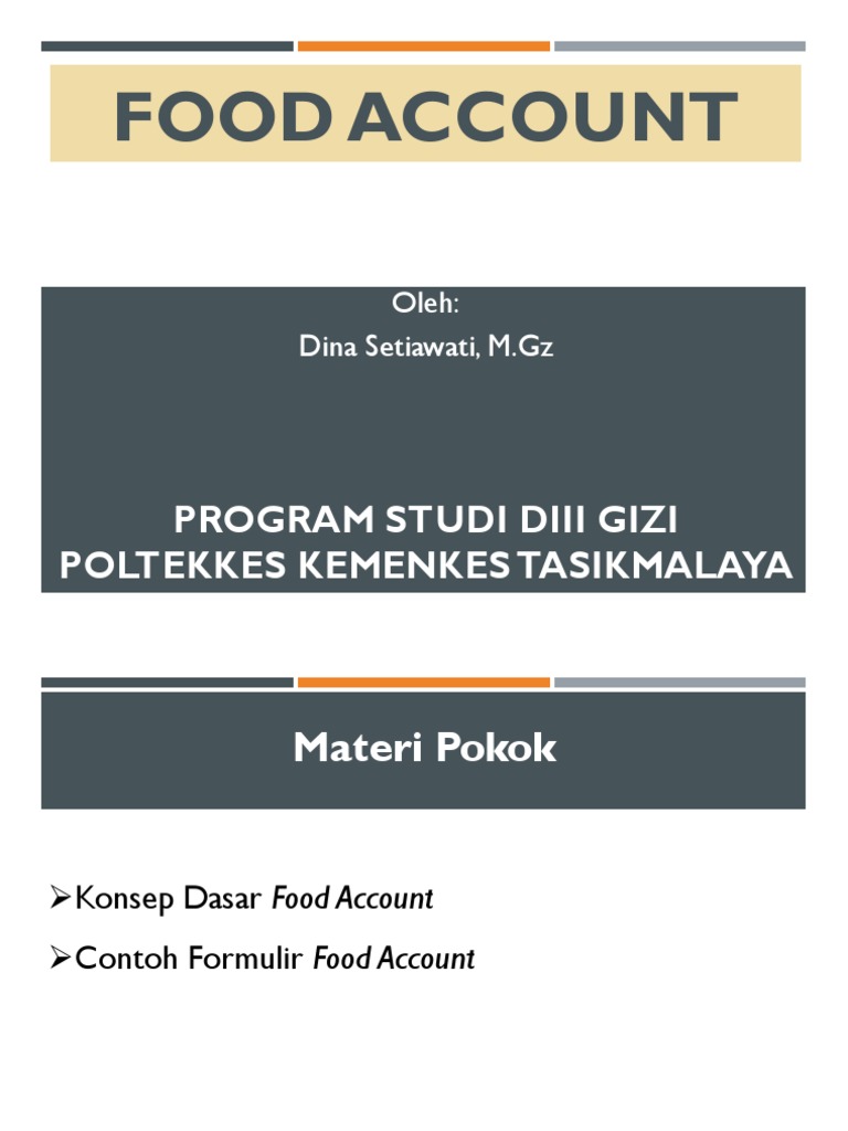 Food Account 2021 | PDF