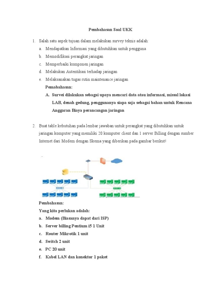 Pembahasan Soal UKK | PDF
