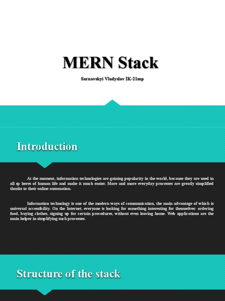 Understanding the MERN Stack Basics | PDF | World Wide Web | Internet & Web