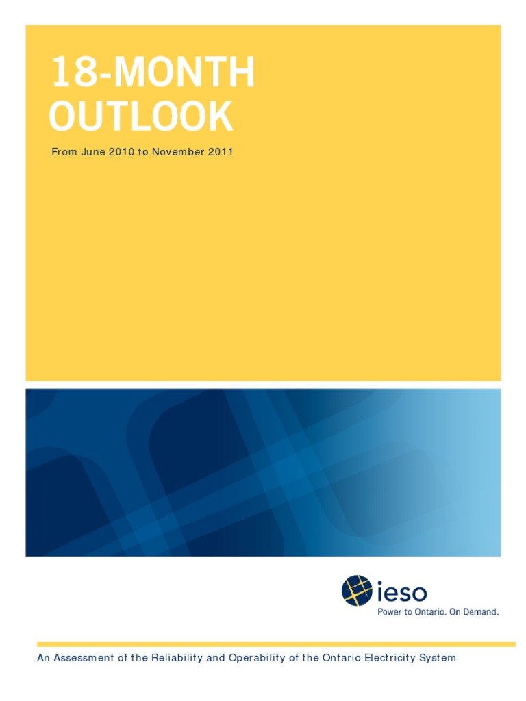 IESO 18MonthOutlook - 2010may | PDF | Electric Power Transmission ...