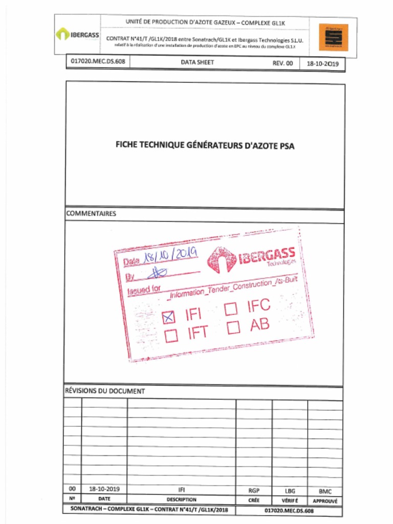 017020.MEC - ds.608.00 - Data Sheet Générateurs D - Azote PSA | PDF ...