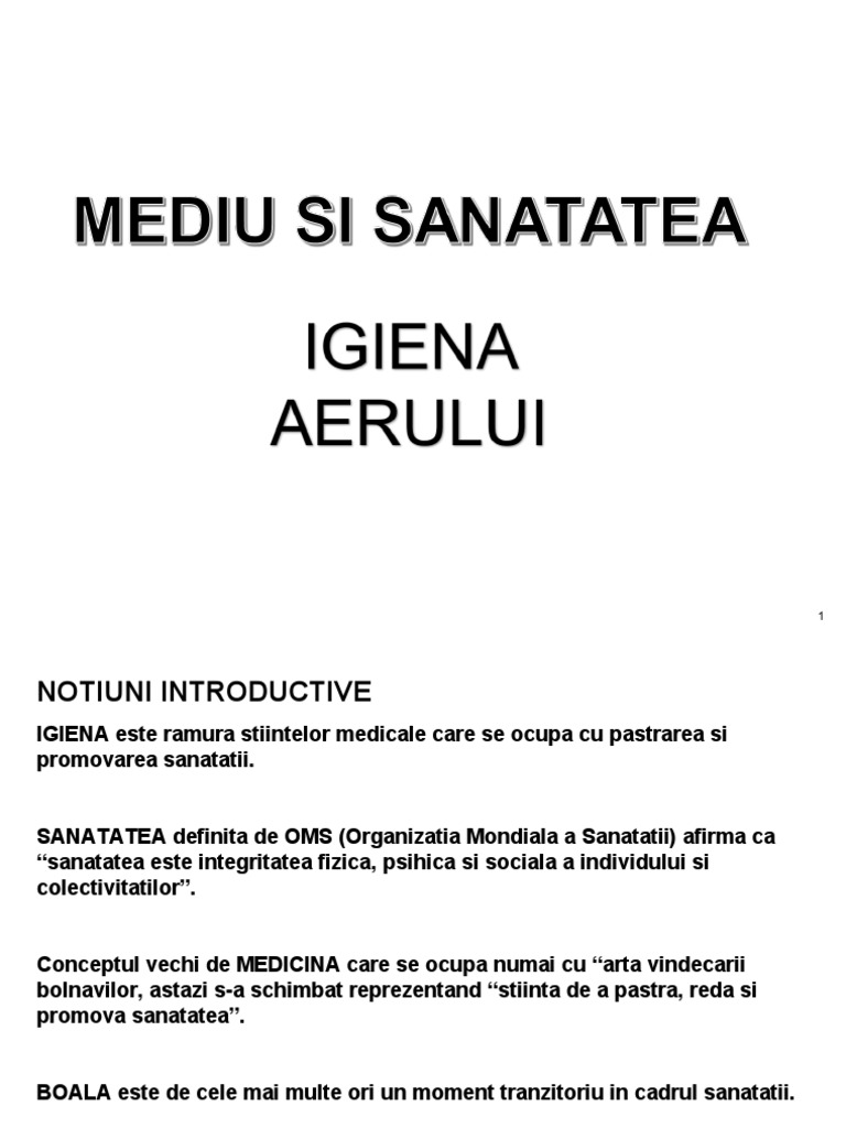 Igiena Aerului | PDF