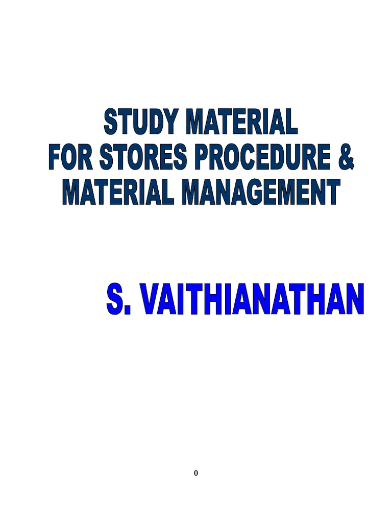 Study Material-Spmm | Download Free PDF | Procurement | Payments