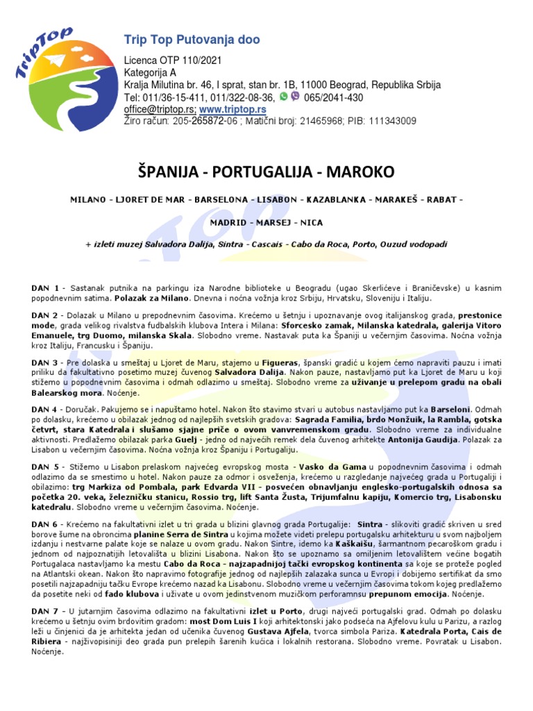 Spanija Portugalija Maroko 9 | PDF