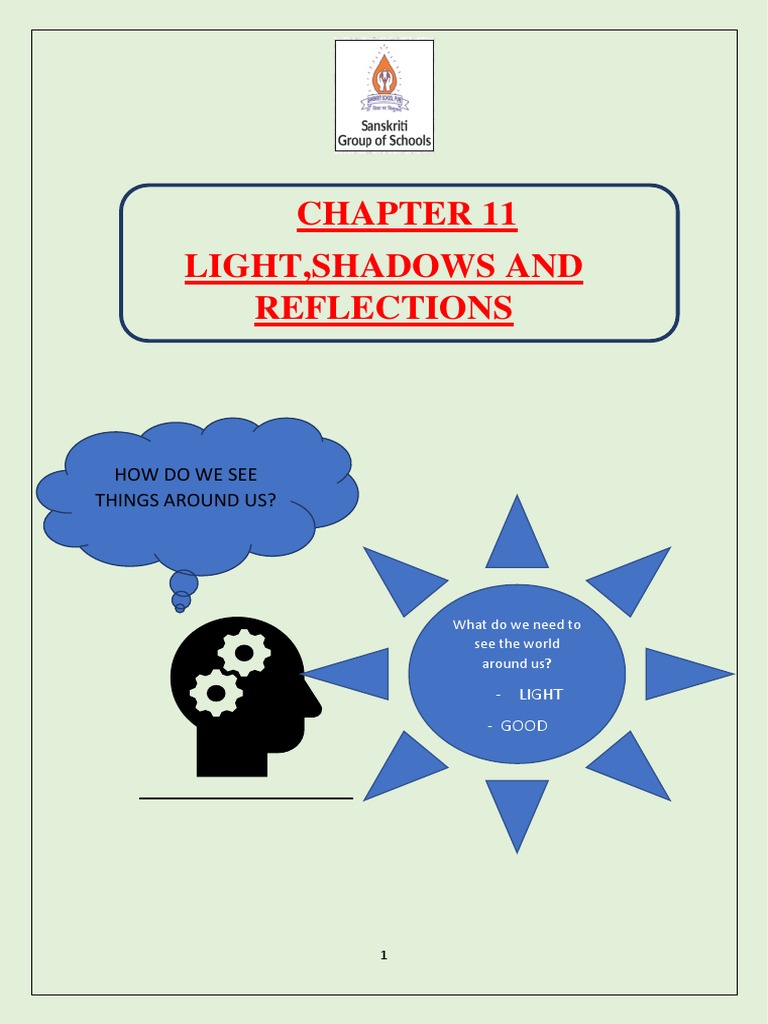 L 11 - Light, Shadows and Reflections | PDF | Shadow | Light