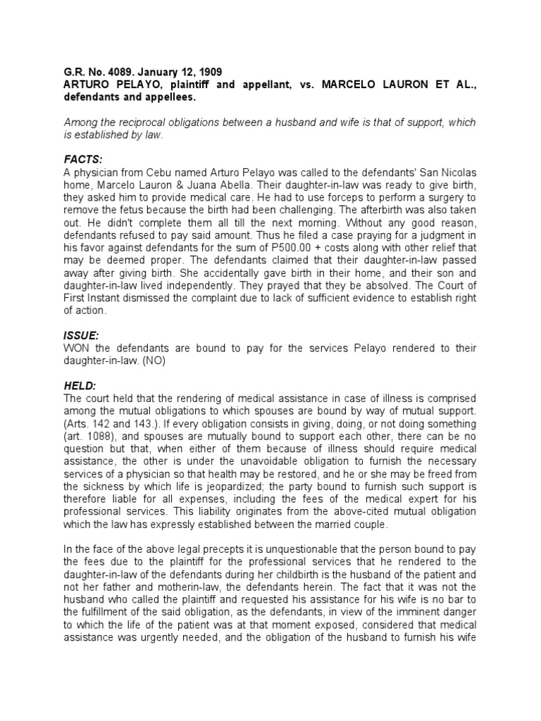 Pelayo vs. Lauron, 12 Phil. 453 | PDF | Justice | Crime & Violence