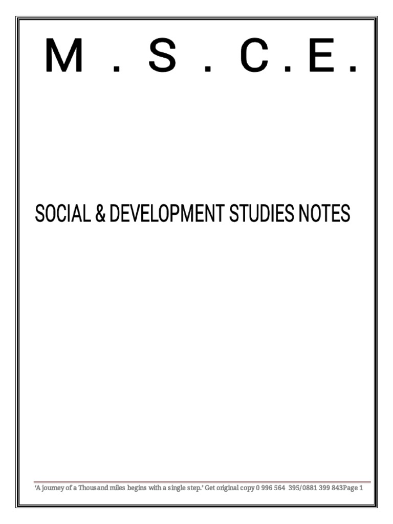 #Social Studies Form 3 & 4-1 | PDF