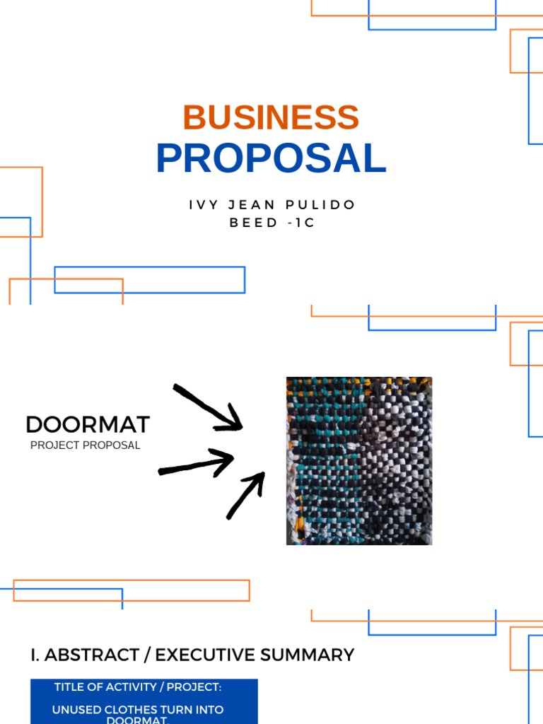 Ivy Jean Pulido - Beed - 1C Business Proposal | PDF | Business | Economies