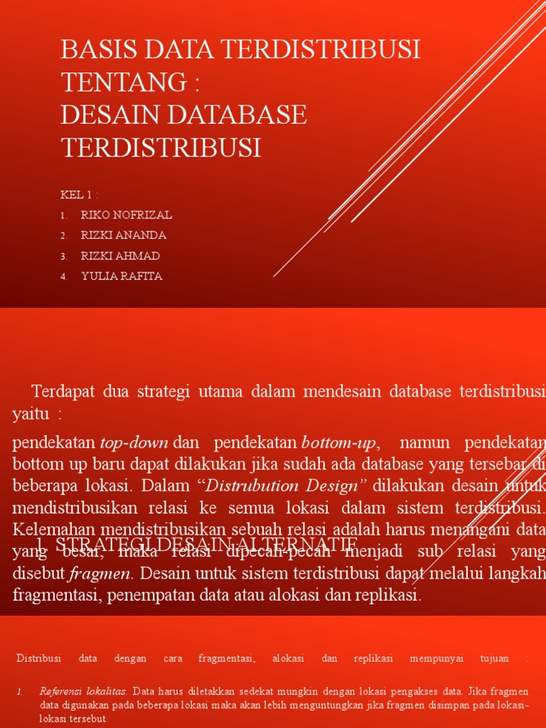 Basis Data Terdistribusi | PDF