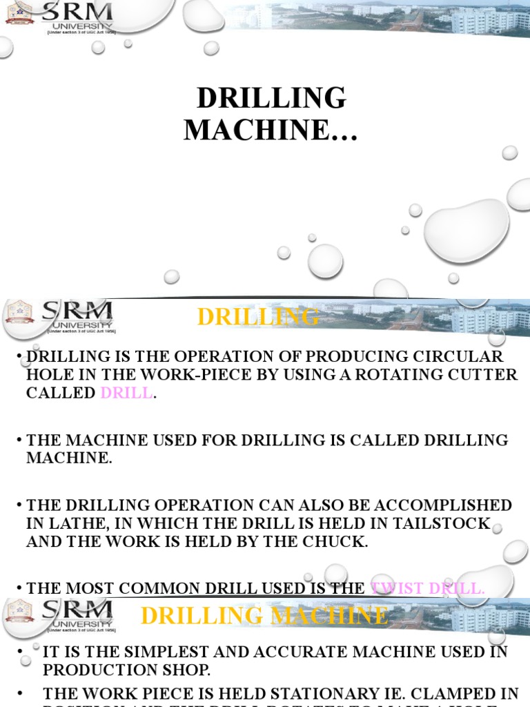 Drilling Machine | PDF | Drill | Drilling