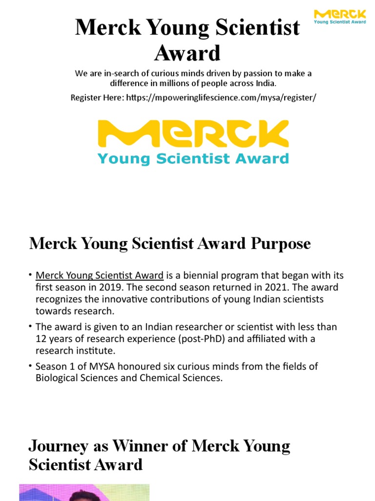 Young Indian Scientists Award | PDF | Self-Improvement | Wellness