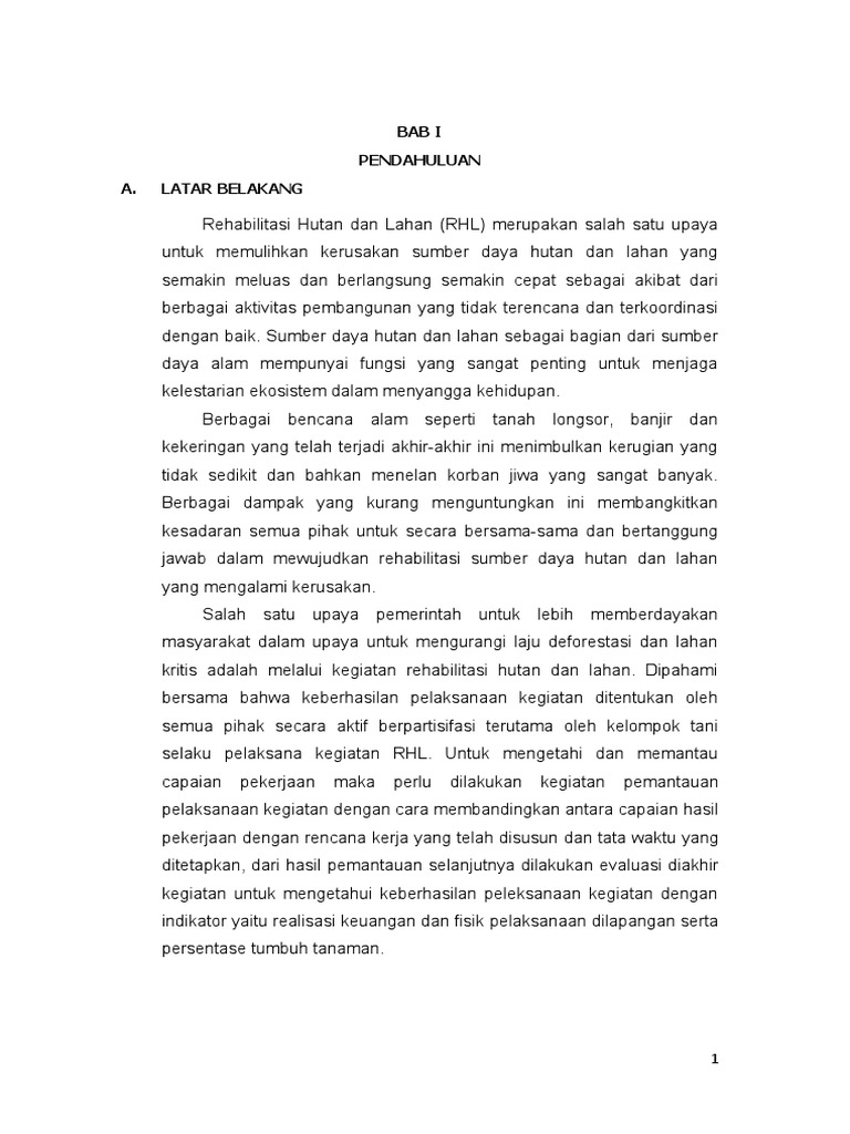 Rev LPD Pemantauan KTH Padang - Isdomo | PDF