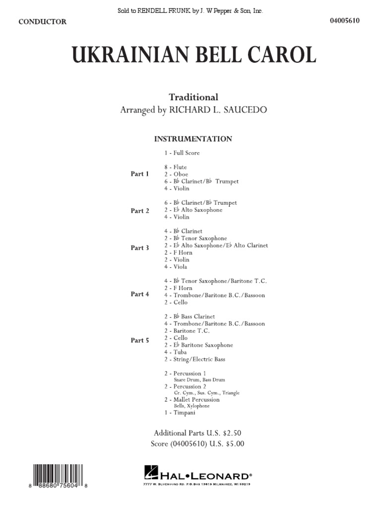 Ukrainian Bell Carol | PDF