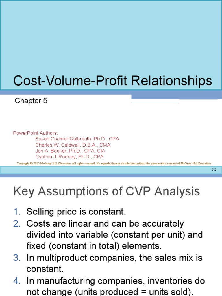 Garrison Lecture Chapter 5 - CVP Analysis | PDF | Business Economics | Business