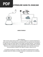 Installation et utilisation caméra SCS Sentinel | PDF | Wi-Fi | Vidéo