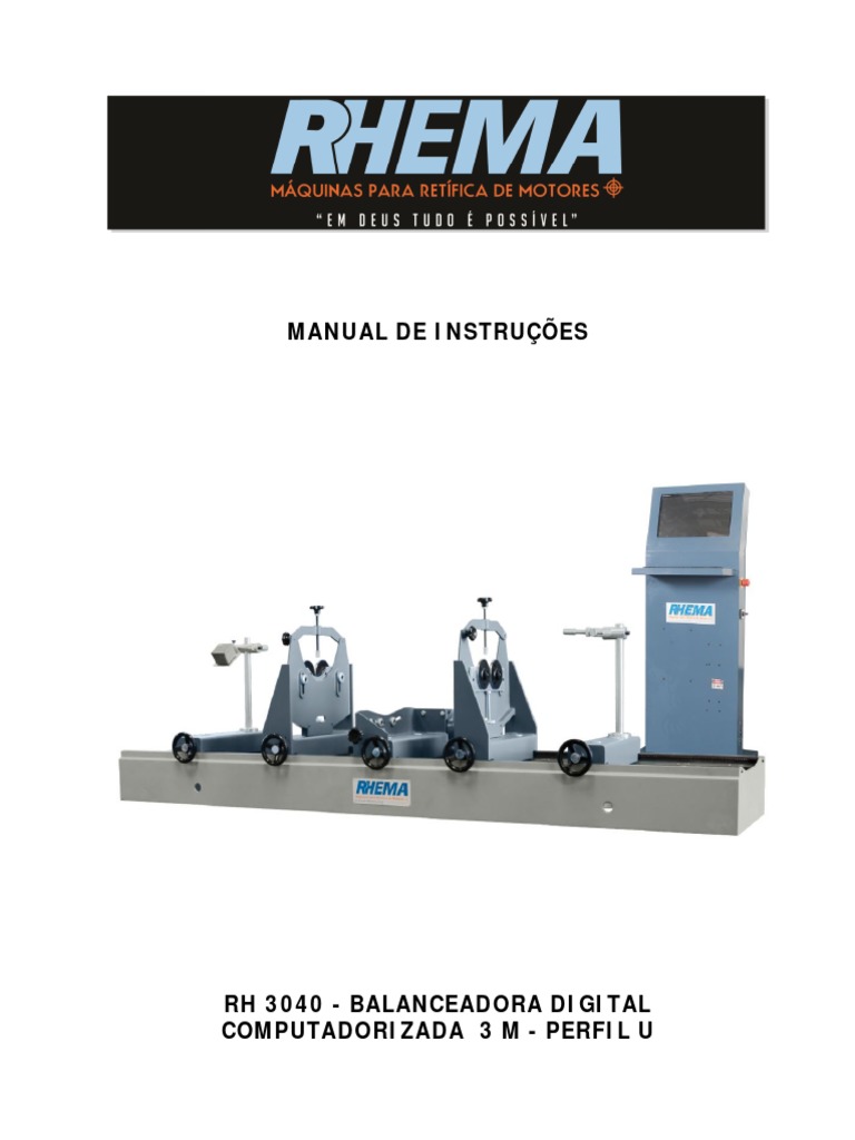 Silo - Tips - RH Balanceadora Digital Computadorizada 3 M Perfil U | PDF | Eletricidade | Massa
