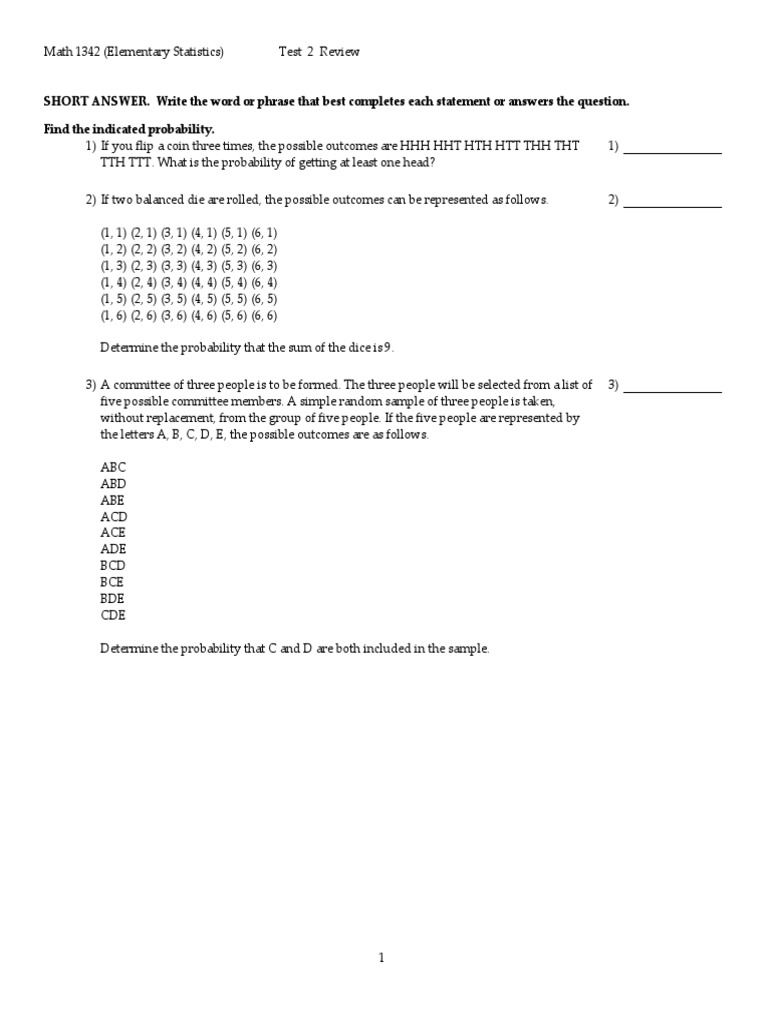 Short Answer Write The Word or Phrase That | PDF | Normal Distribution ... Short Answer Write The Word or Phrase That | PDF | Normal Distribution ...