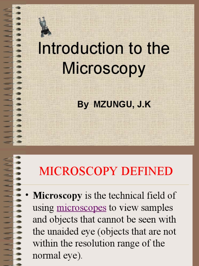 Microscopy Ppt Dmls I Pdf Microscope Equipment