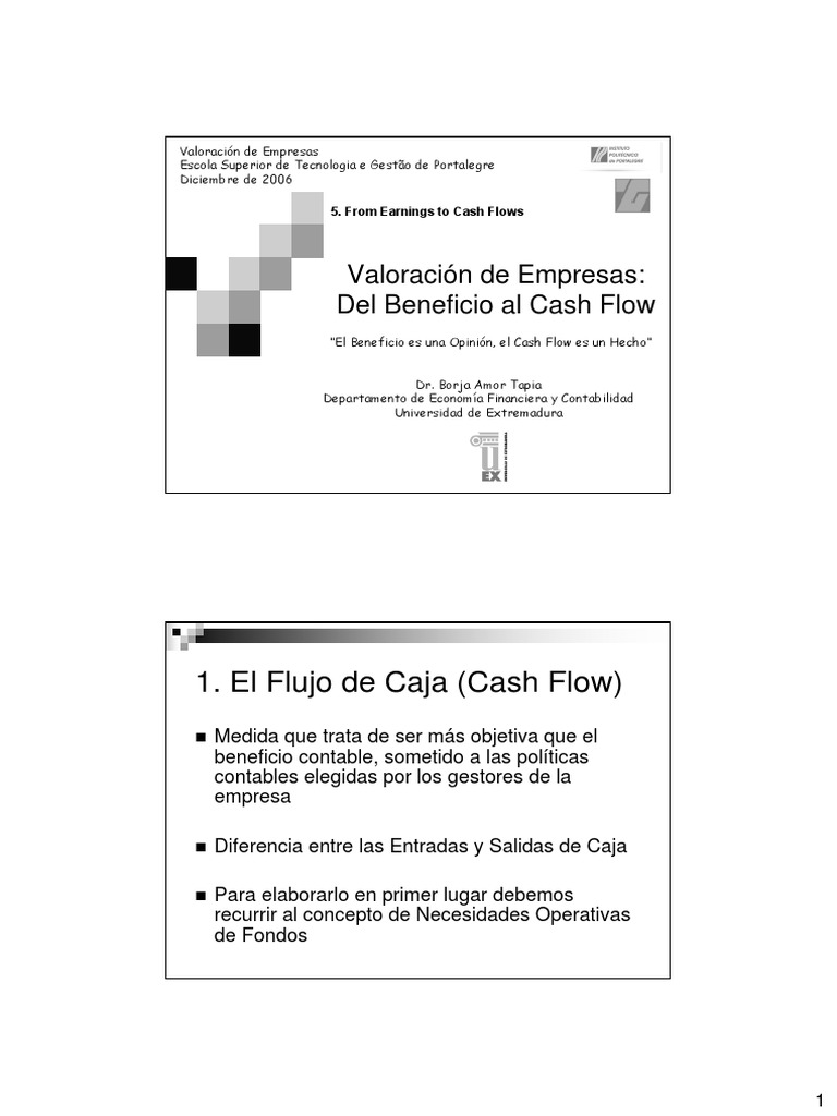 Valoración de Empresas y Cash Flow | PDF | Contabilidad | Compartir ...