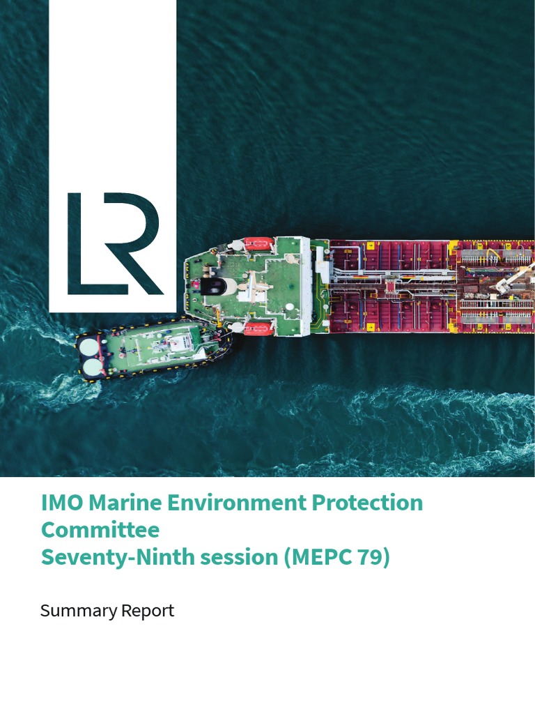 MEPC 79 Summary Report v2 | PDF | Shipping