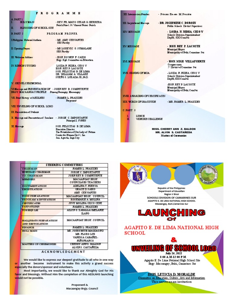 Launching Program Aedlnhs | PDF