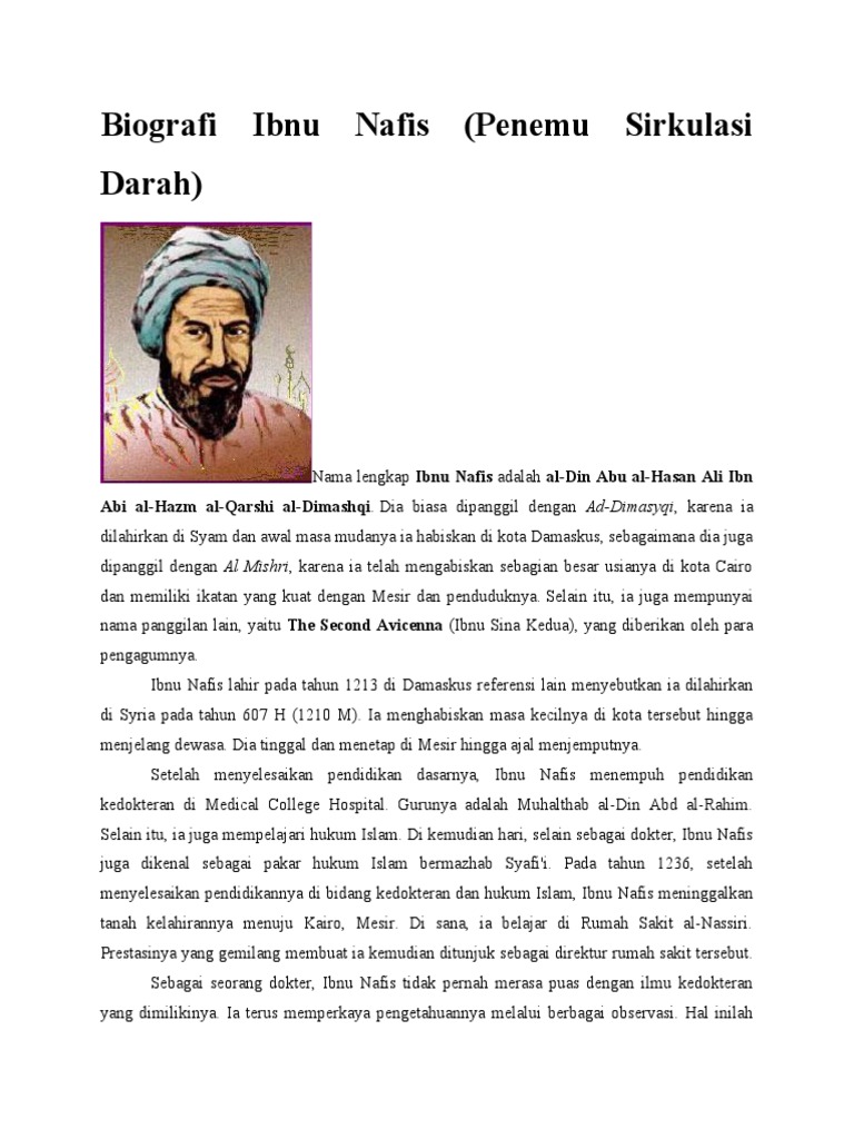 Biografi Ibnu Nafis | PDF