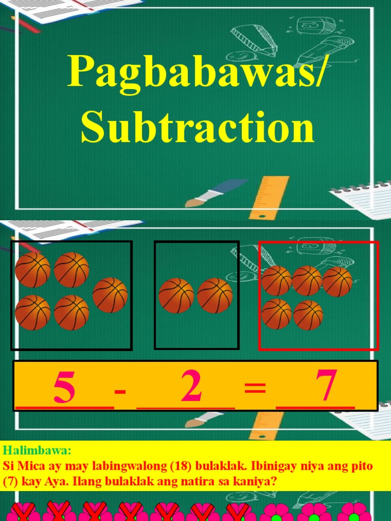 Grade 1 MATH - SUBTRACTION | PDF