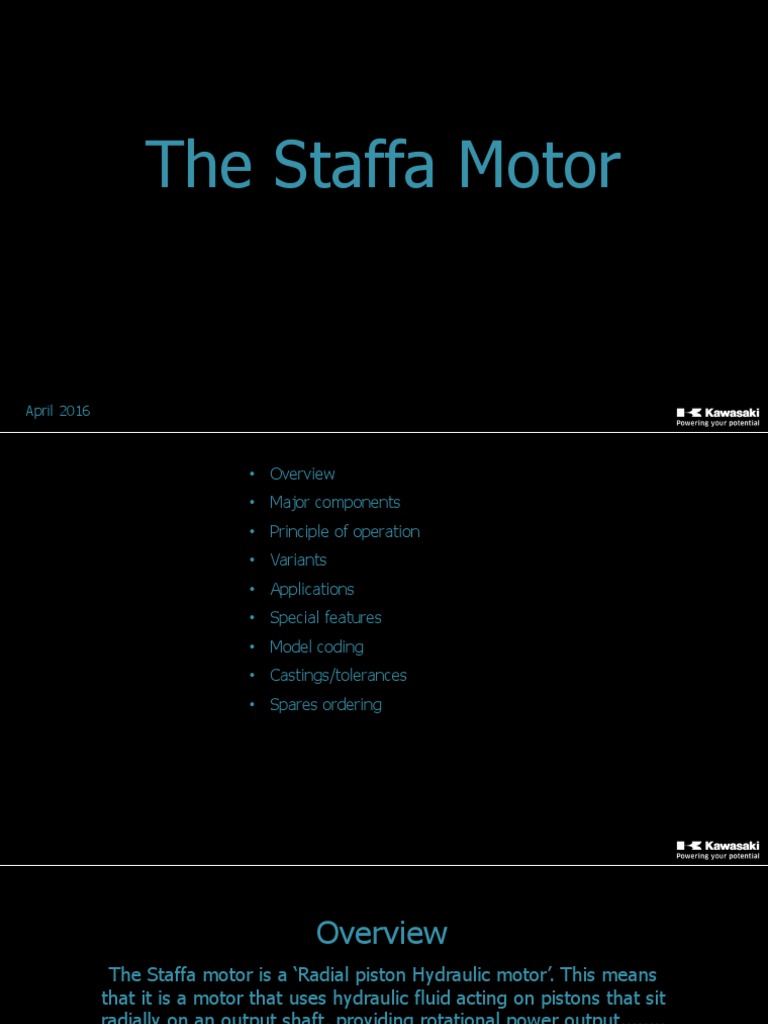 Staffa Hydraulic Motor Overview | PDF | Electric Motor | Bearing ...