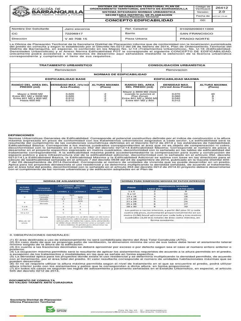 CertifiedEdi Edificabilidad | PDF