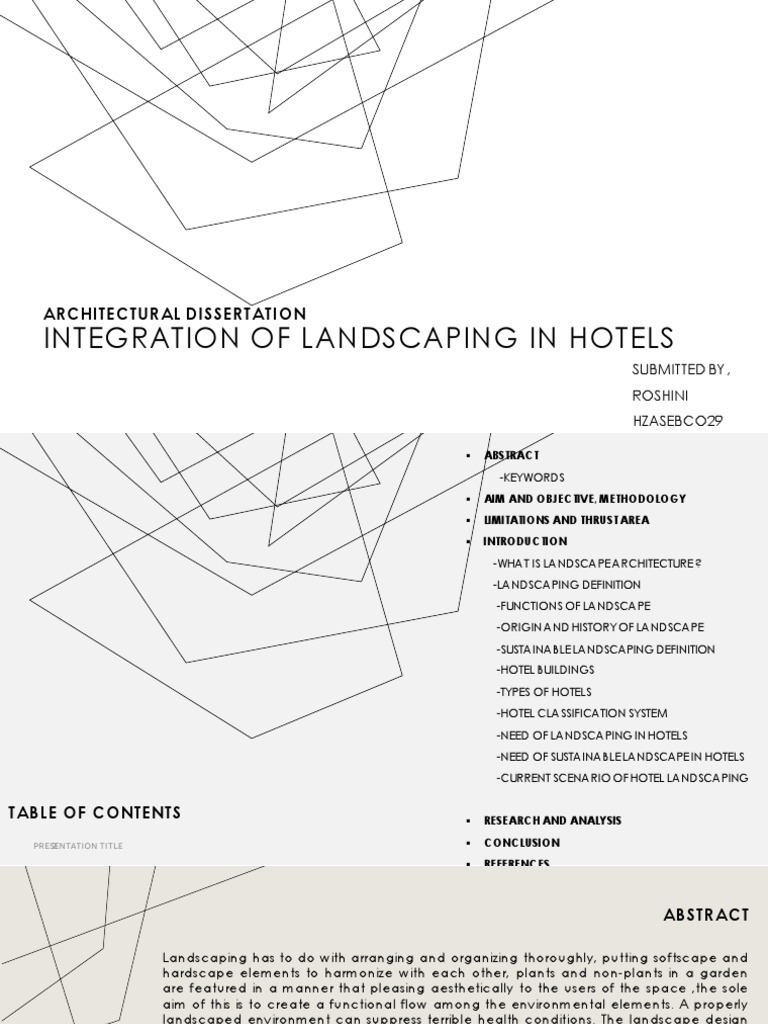 LANDSCAPING DISSERTATION | PDF | Hotel | Gardens