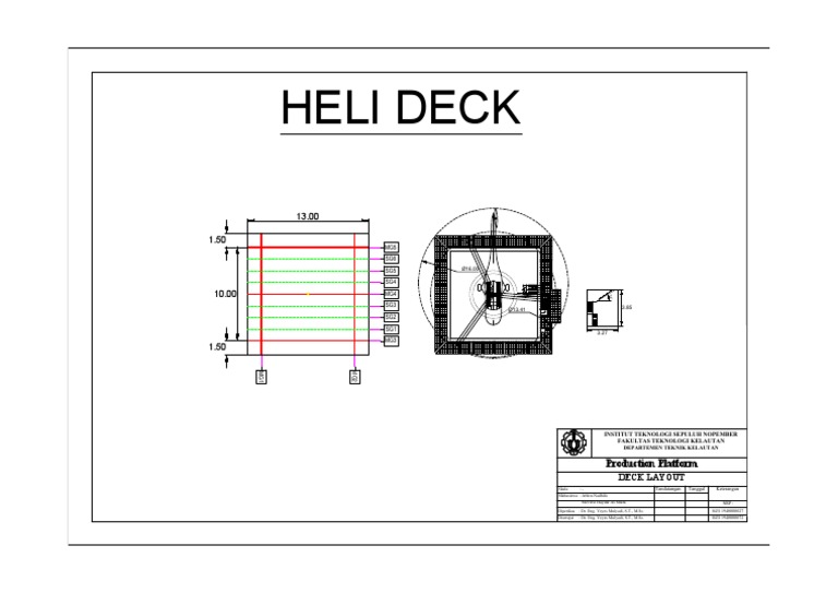 Desain Helideck Platform Produksi | PDF