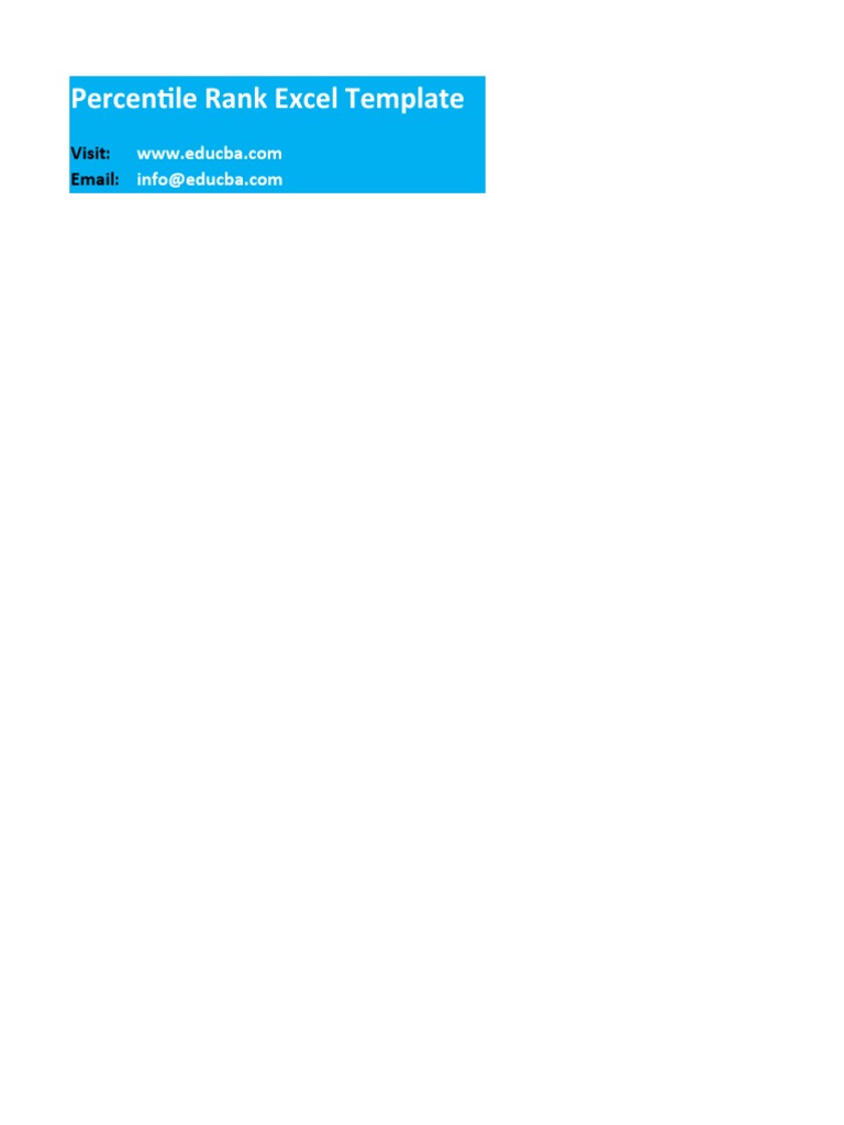 Percentile Rank Formula Excel Template Pdf 2989