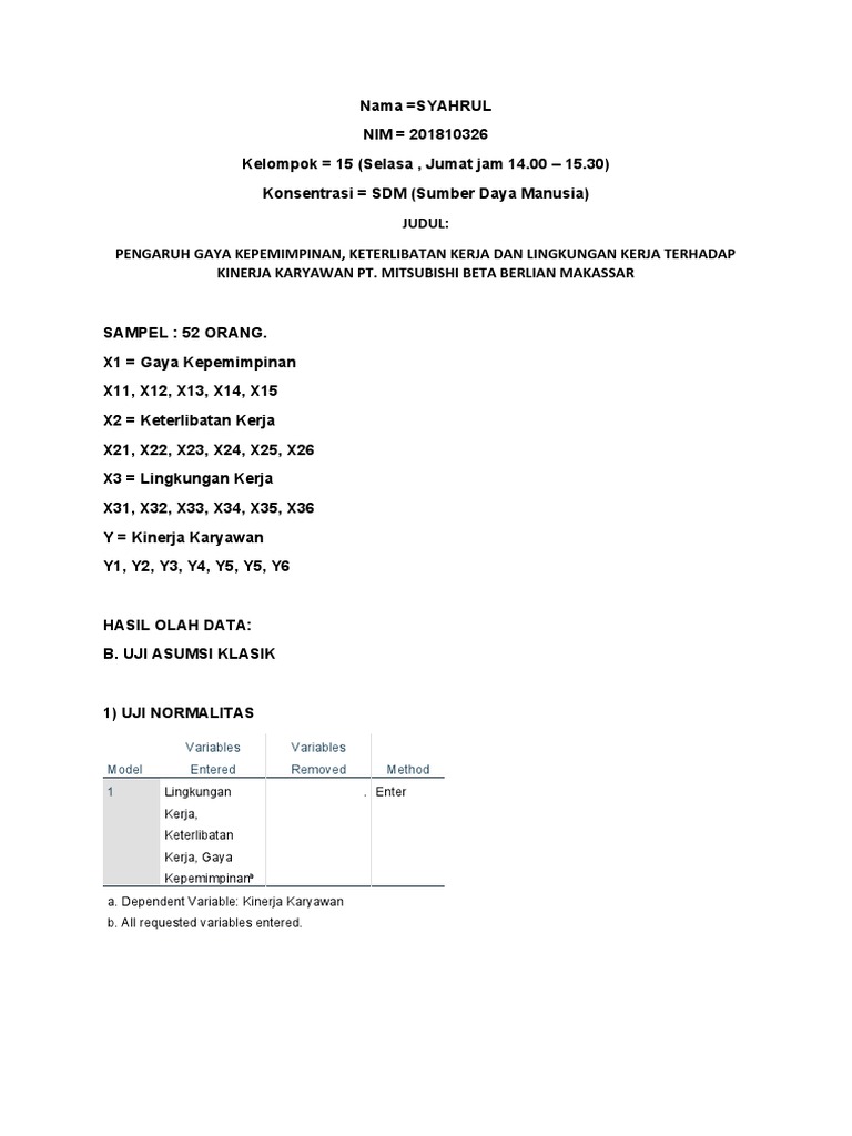 Indikator Dan Hasil Olah Data | PDF