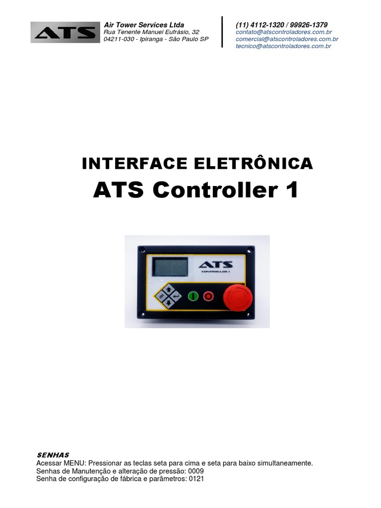 ATS Controller 1 - Manual de Instruções | PDF
