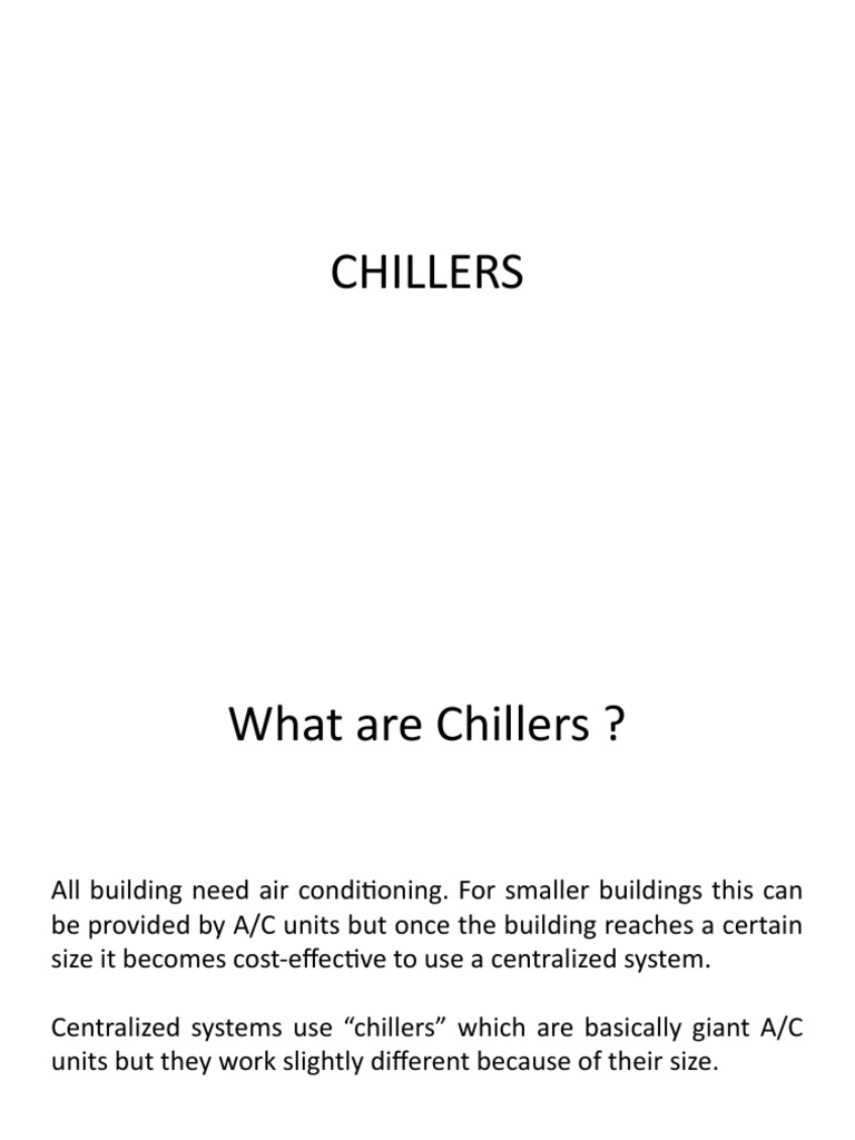 What are Chillers? - Central AC Systems Explained | PDF
